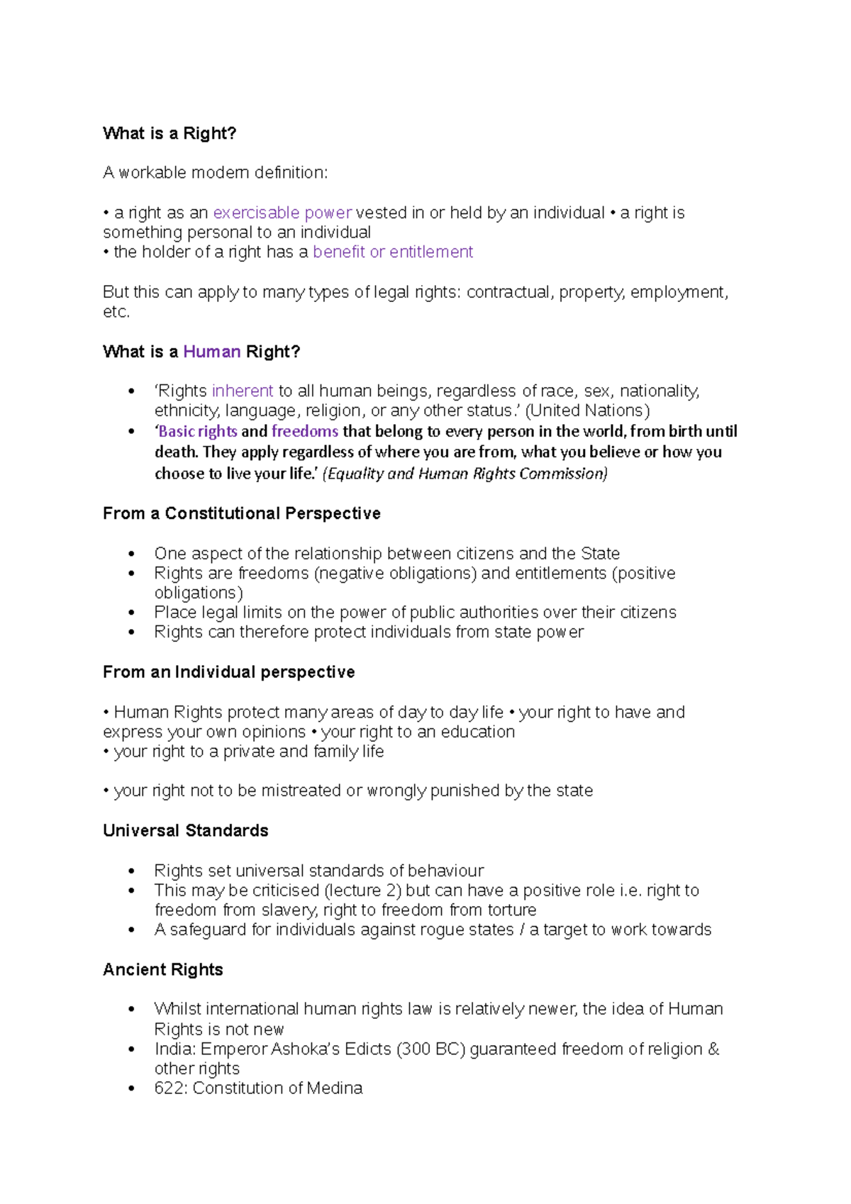 1 - Philosophical Foundations and Development of Human Rights - What is ...