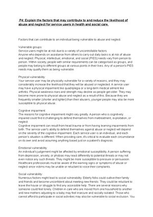 Personal Statement Plan - Witnessing first hand the individualised care ...