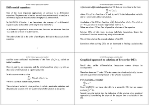 MAT2437 Matlab Worksheet Laplace Transforms - School of Engineering and ...