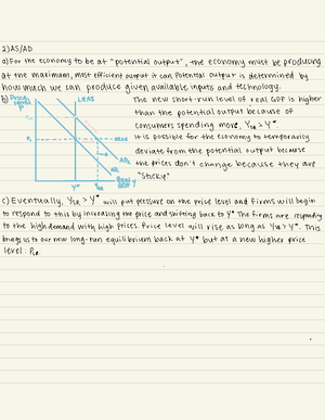 Macroecon Problem Set - Halia Fargo Macroeconomics - Problem Set 3 The Multiplier a) If the ...
