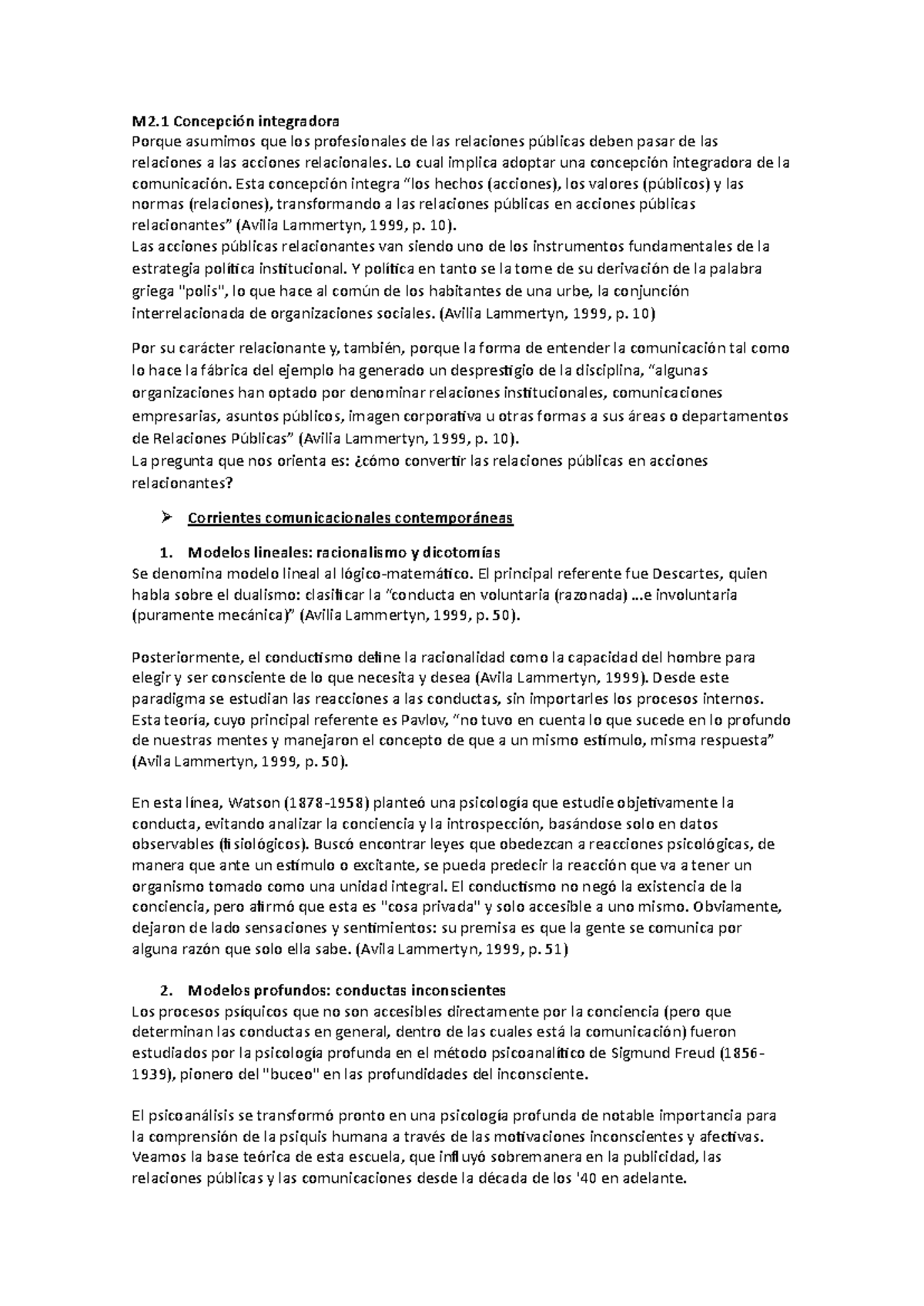 M2 - teoria y practica de las rrpp - m2 - M2 Concepción integradora ...