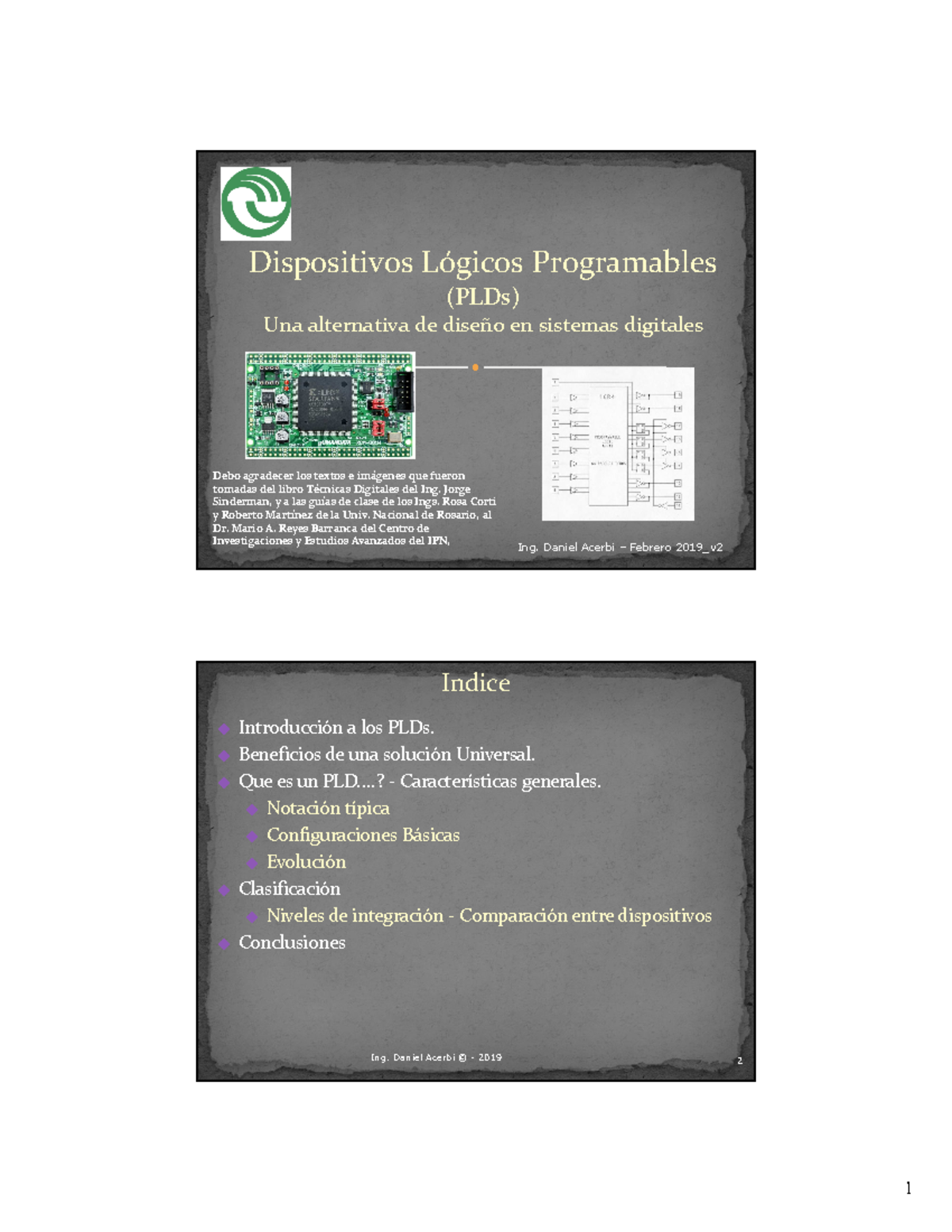 VHDL 2019 v1 UNLa Mppt - Dispositivos Lógicos Programables (PLDs) Una ...