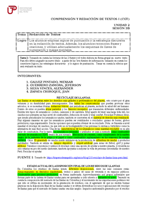U3 S6 Texto argumentativo (requisitos Congreso) - COMPRENSIÓN Y REDACCIÓN DE TEXTOS II (CGT ...
