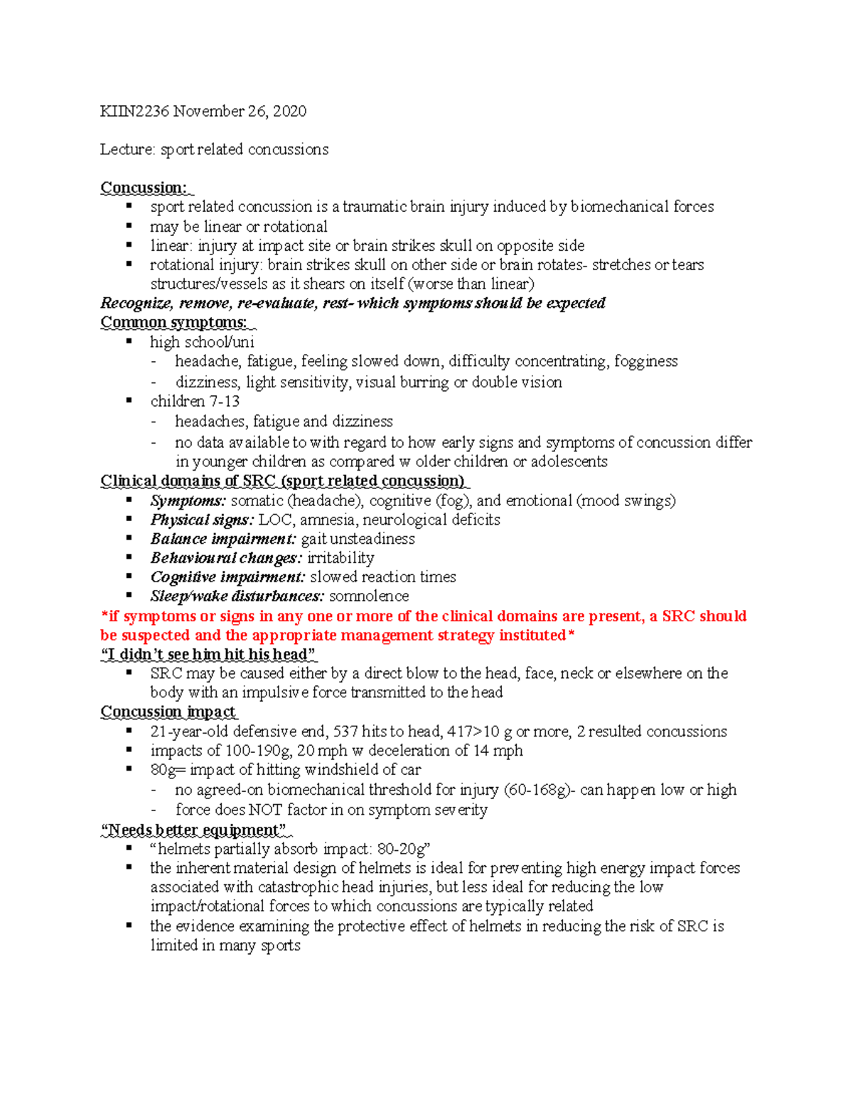 KIIN2236 November 26 - Lecture notes - KIIN2236 November 26, 2020 ...