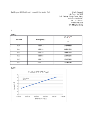 Lab 1 Coulomb's Law - Lab Report - Lab 1: Coulomb’s Law Introduction ...