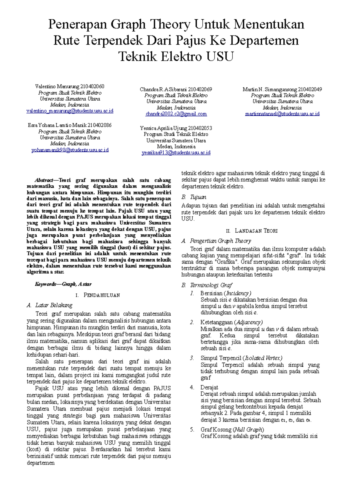 Laporan Akhir Project Matematika Diskrit Kelompok C - Penerapan Graph ...