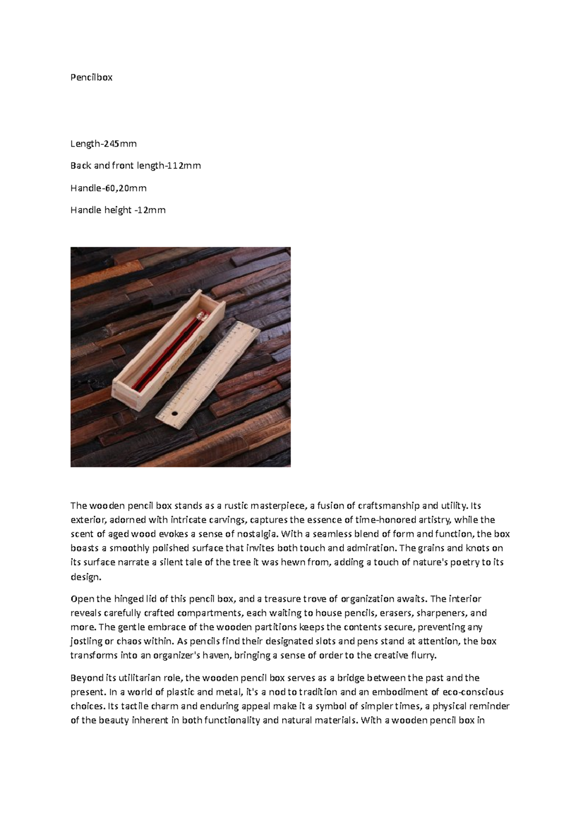 Pencilbox - Pencil box dimensions and description - Pencilbox Length ...