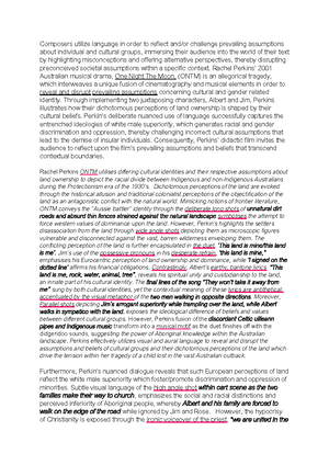 One Night the Moon_ Summary of Techniques - 1. Synopsis The film “One ...