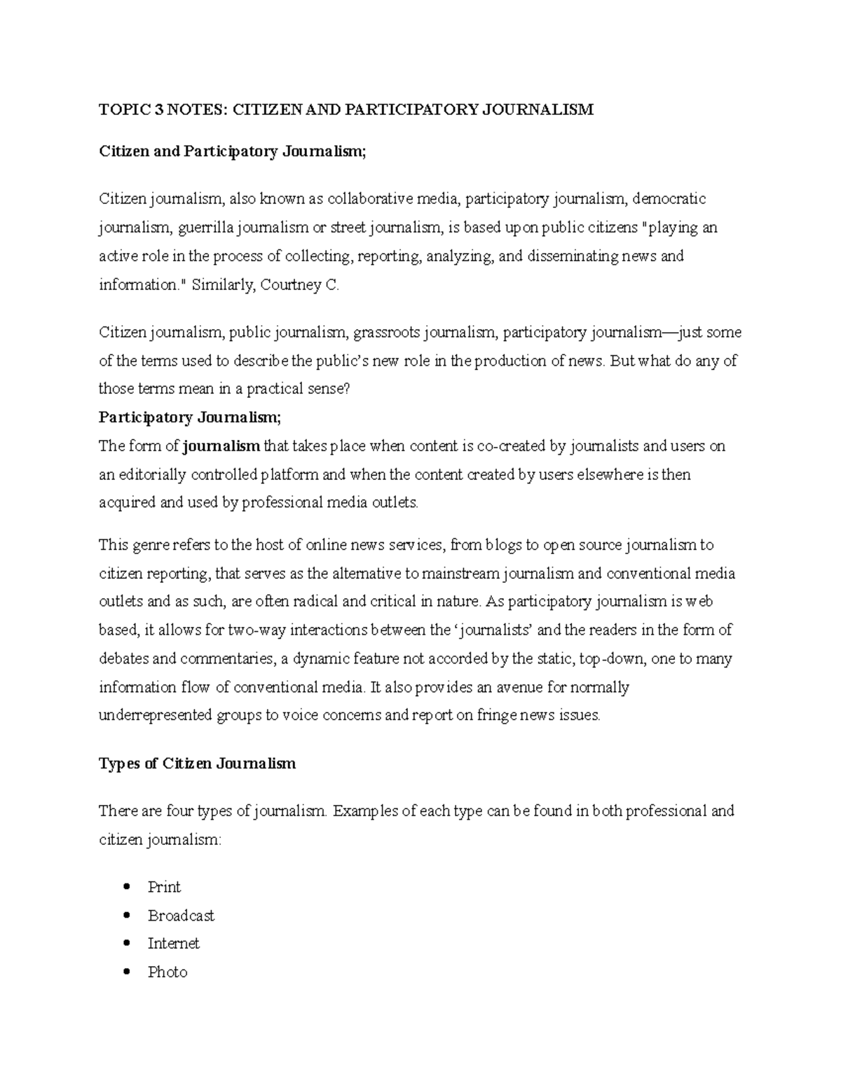 Topic 3 Notes Online - good work - TOPIC 3 NOTES: CITIZEN AND ...