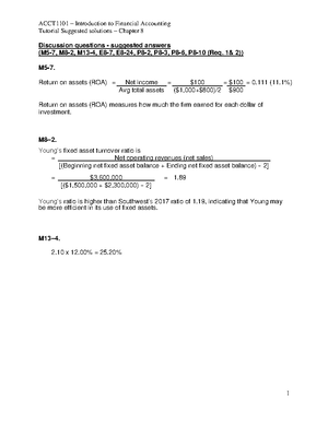 Introduction to Financial Accounting - ACCT1101 - HKU - Studocu
