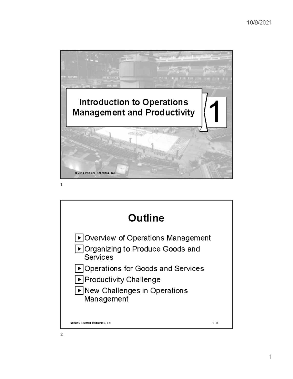 Topic 1 Mac 2021 OPM530 - © 2014 Pearson Education, Inc. 1 - 1 ...