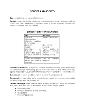 Agents of Gender Socialization - Gender begins the moment a child is ...