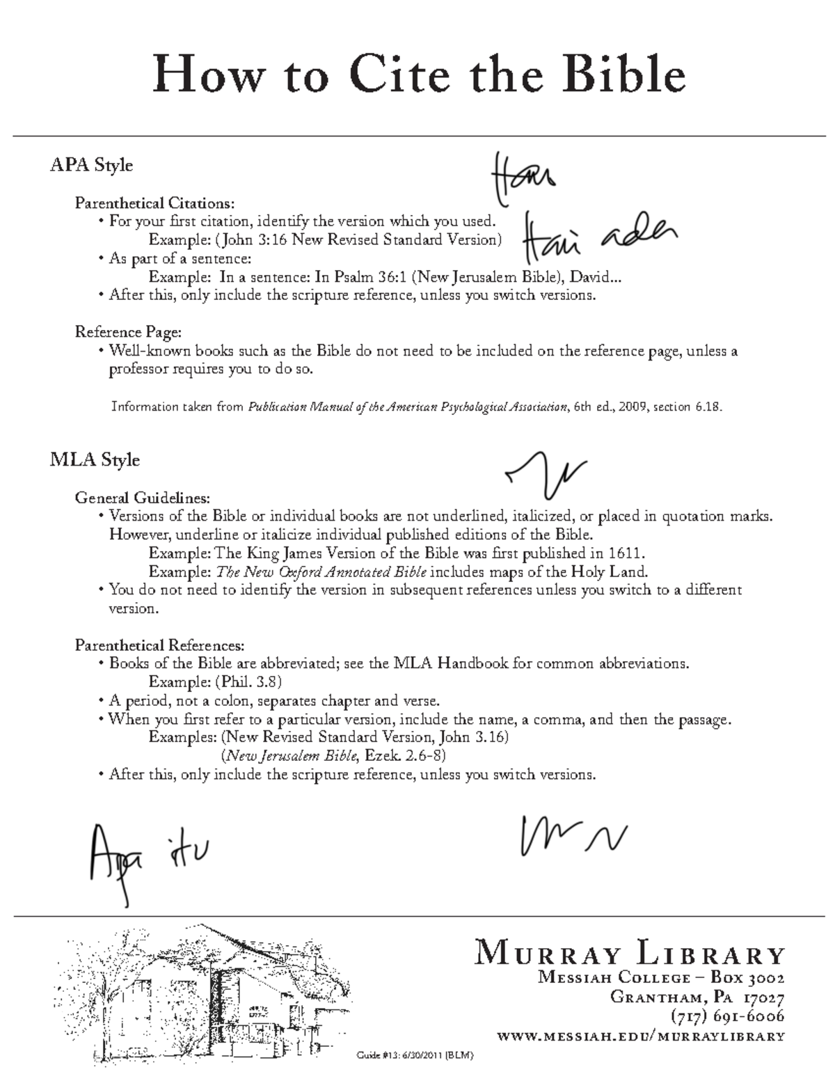 Bible cite - Steps on citations - APA Style Parenthetical Citations ...