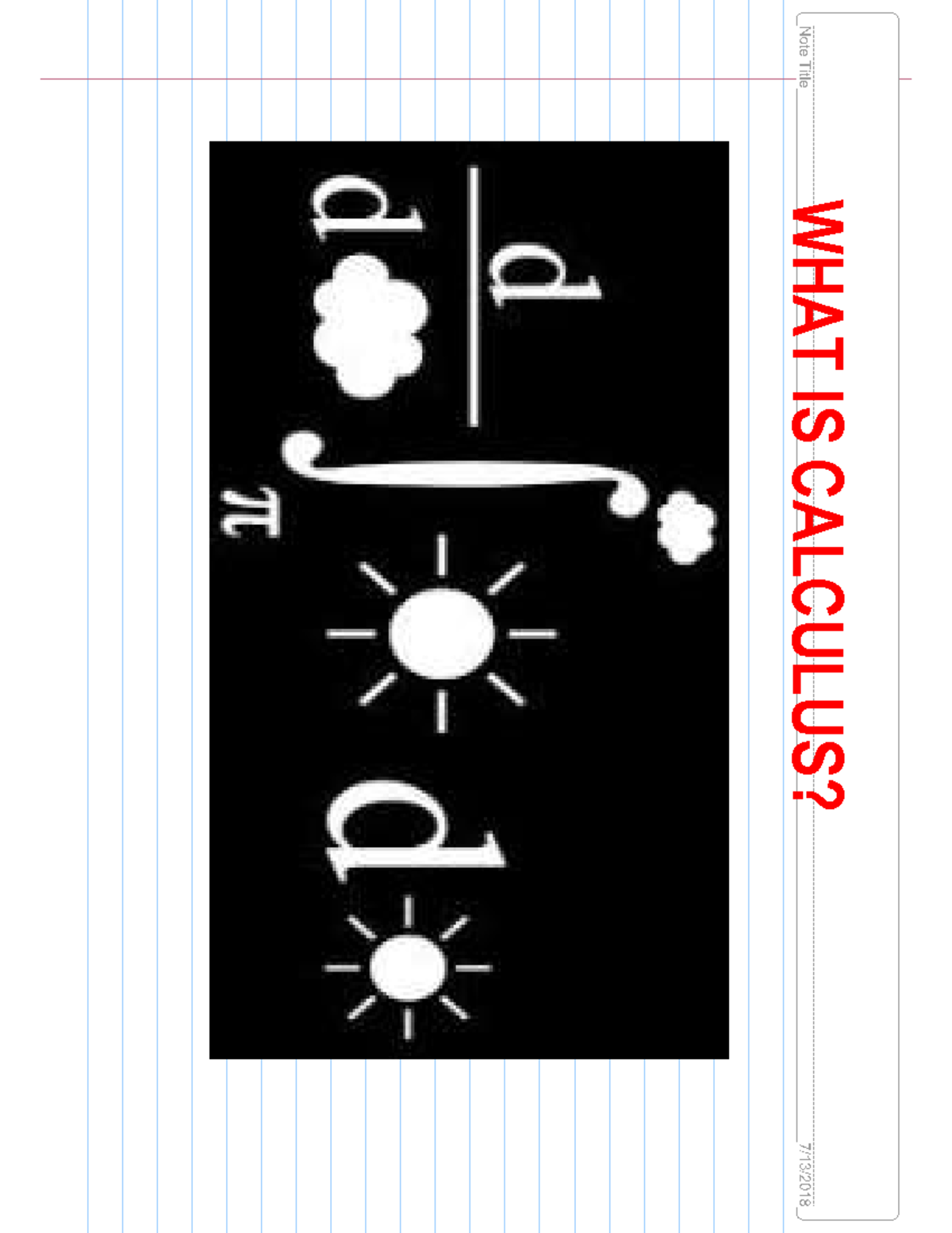 Unit 1 - lecture notes - WTW 134 - WHAT IS CALCULUS? UNIT 1 WHAT IS A ...
