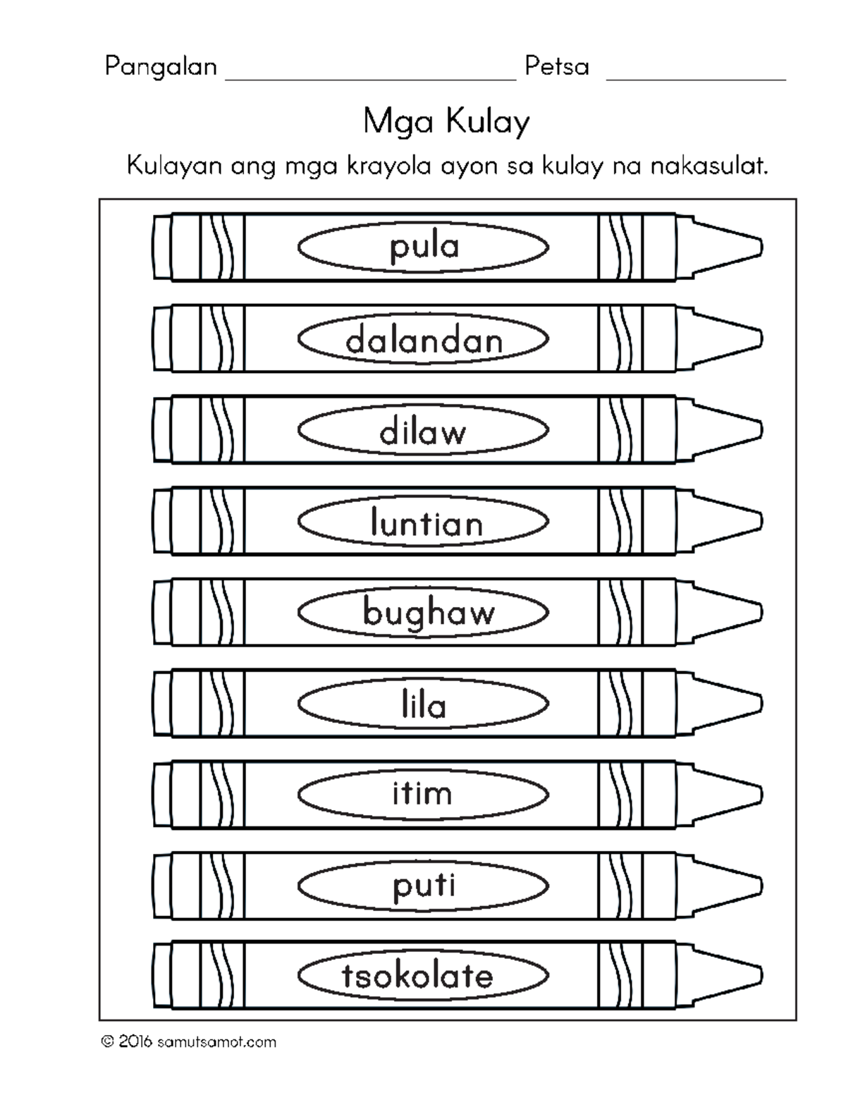 Mga-kulay-1 - Basic Tools for Toddlers and kids for their start ...