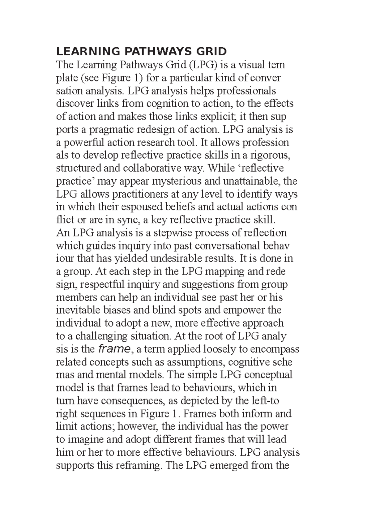 Learning Pathways GRID - LEARNING PATHWAYS GRID The Learning Pathways ...