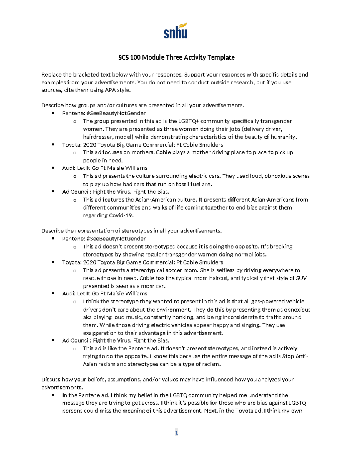 Scs 100 Module Three Activity Template Scs 100 Module Three Activity Template Replace The