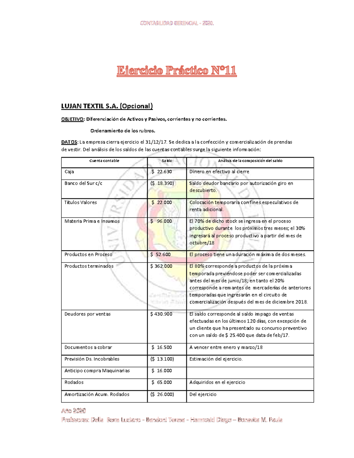 Ejercicio N11 - Lujan Textil -opcional - Warning: TT: undefined function: 32 LUJAN TEXTIL S ...