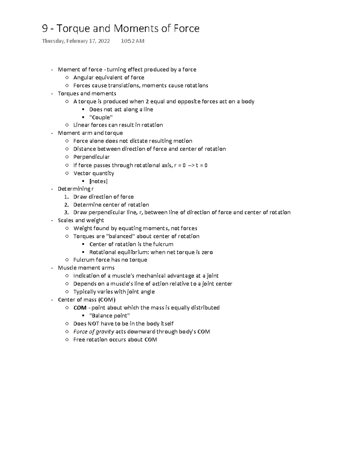 Torques and Moment of Force - Moment of force - turning effect produced ...