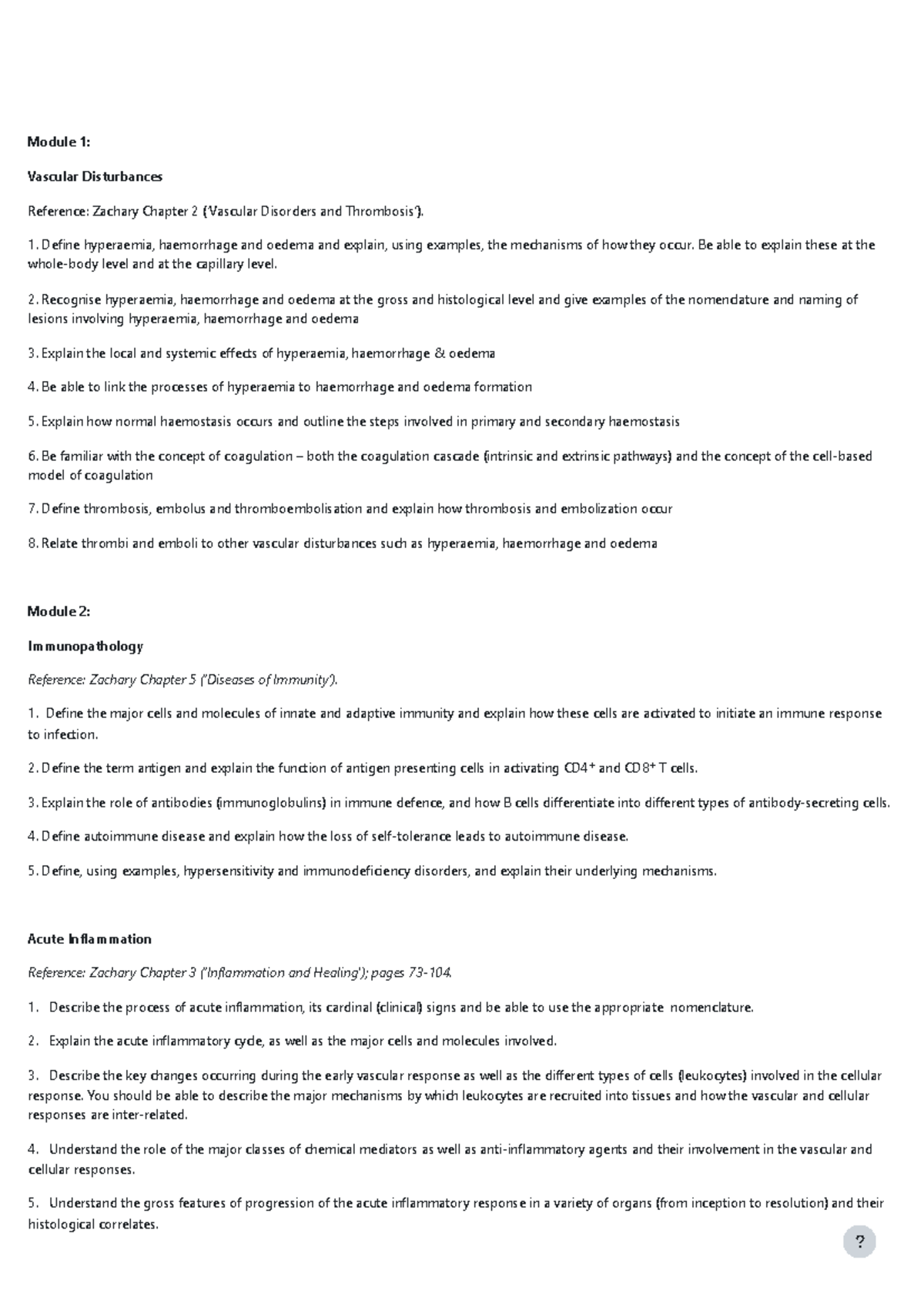 2024 Learning Objectives - Module 1: Vascular Disturbances Reference ...