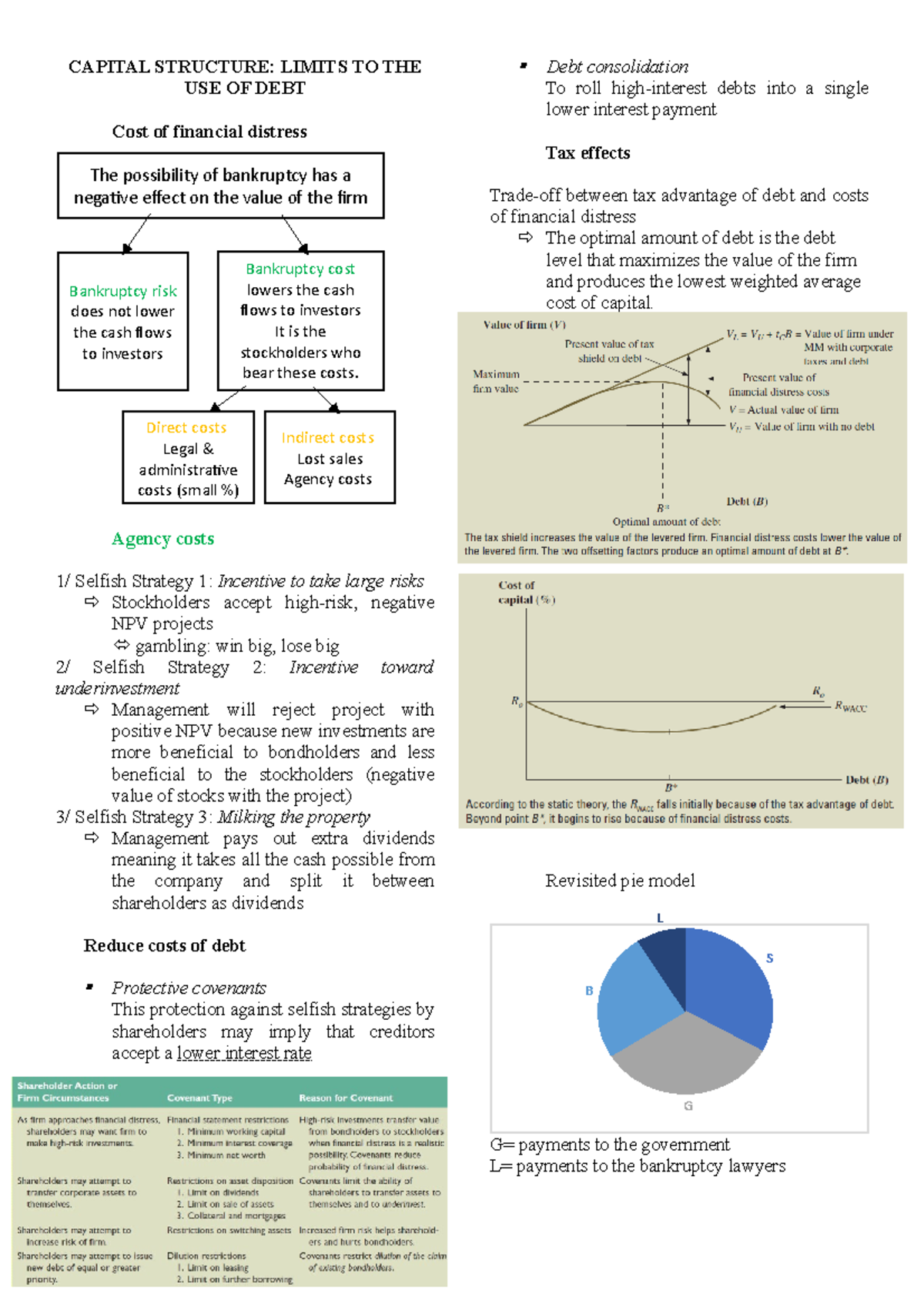 CAPITAL STRUCTURE: LIMITS TO THE USE OF DEBT - CAPITAL STRUCTURE ...
