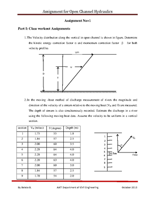 Chapter 1 critical flow - 10 Characteristics of critical flow The ...