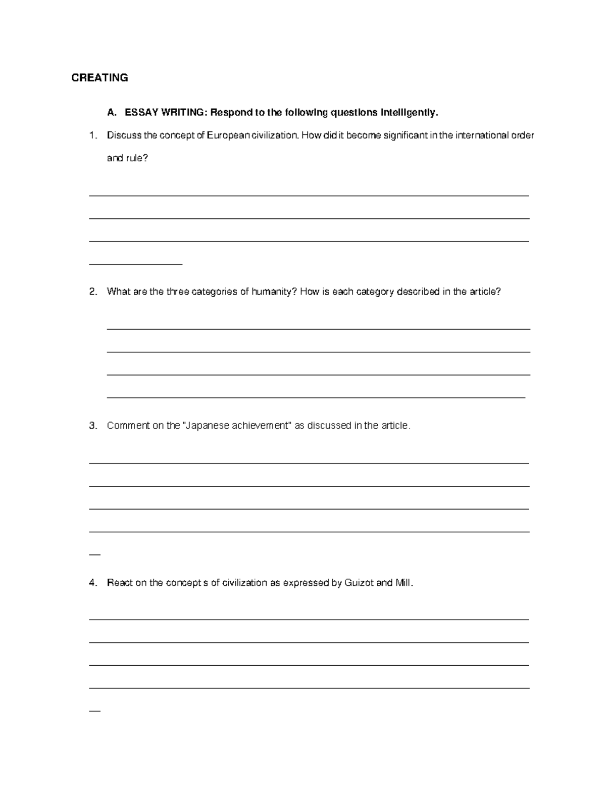 The Contemporary World Activity -The-Global-Interstate-System-Activity ...