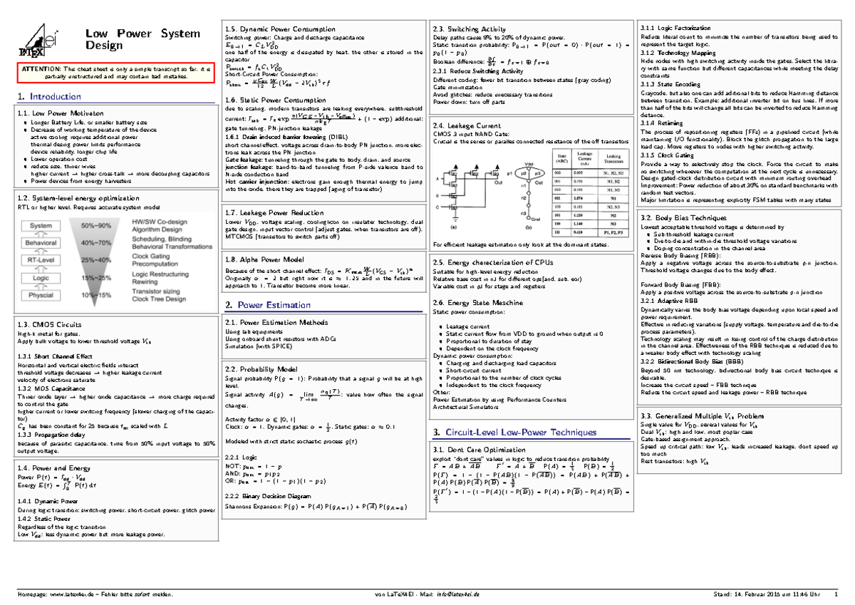 LPSD Cheatsheet / Summary - 4 ei * kann Spuren von Katzen enthalten ...