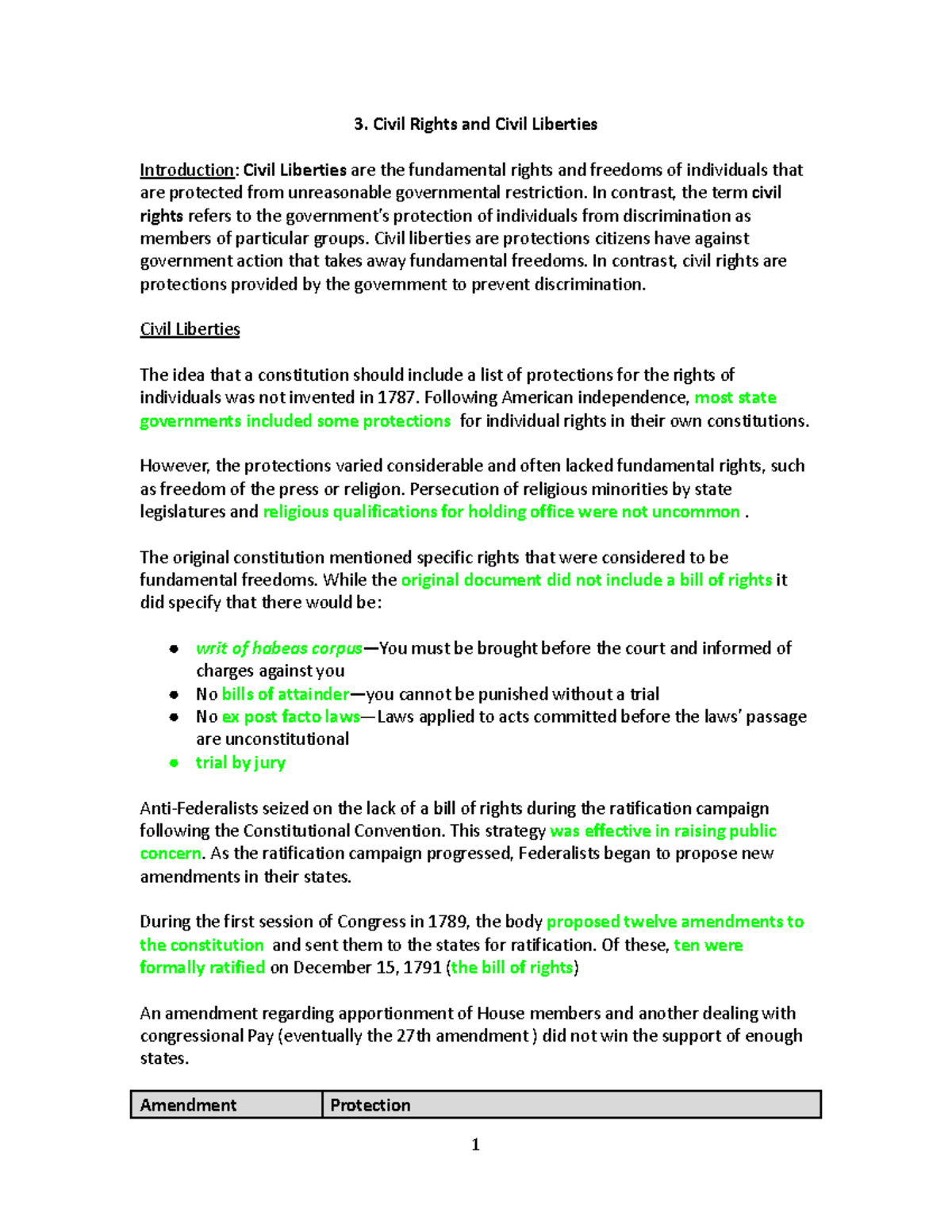 Civil Liberties and Civil Rights (guided) - Civil Rights and Civil ...