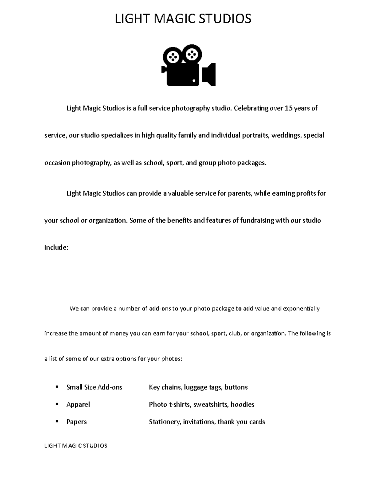 MISS M P Mabunda Word 1F Fundraiser AS - LIGHT MAGIC STUDIOS Light ...