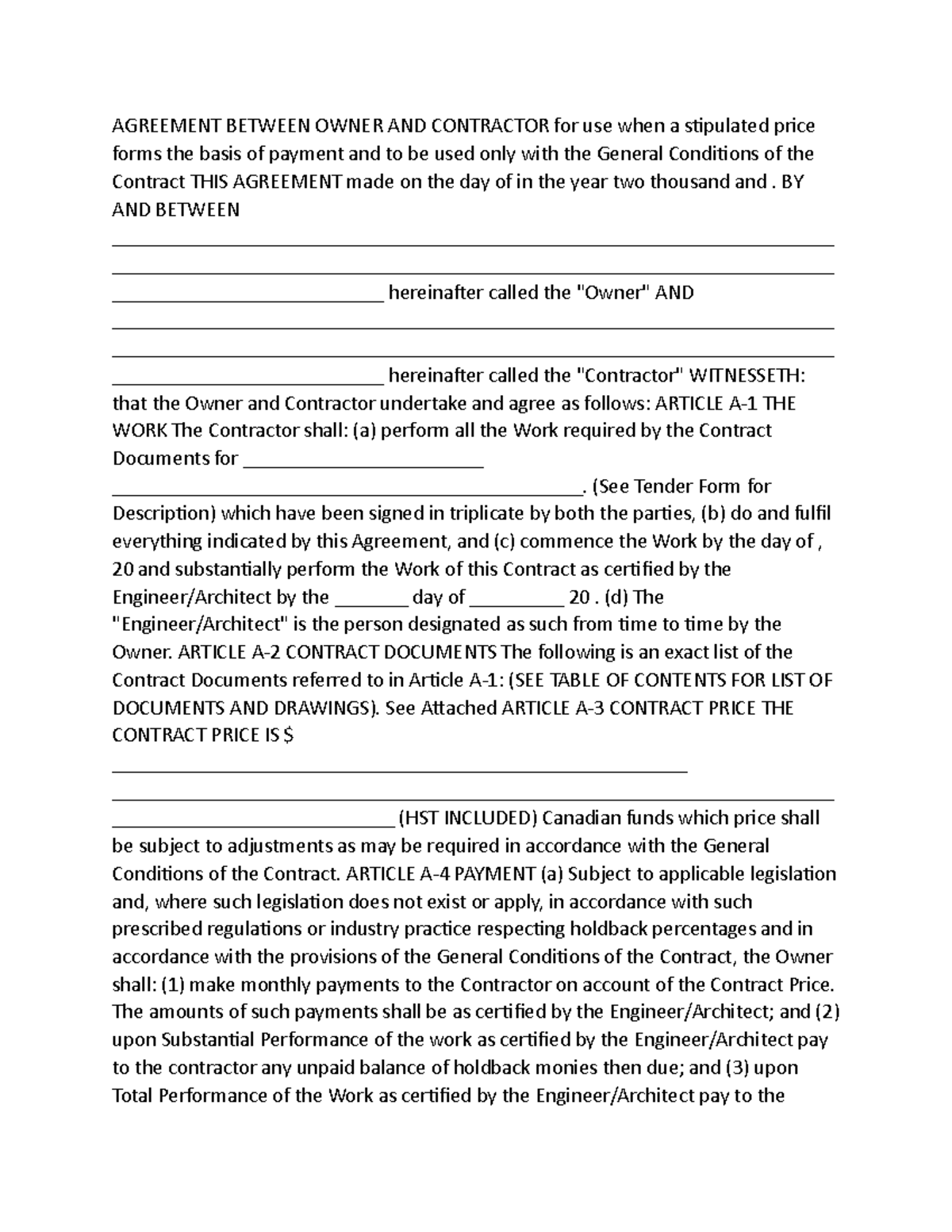 Agreement - something something something ma garatay markana wxan raba ...