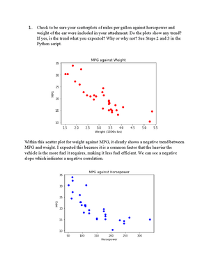 MAT 243 Discussion Post 3 - In the Python script, you calculated the ...