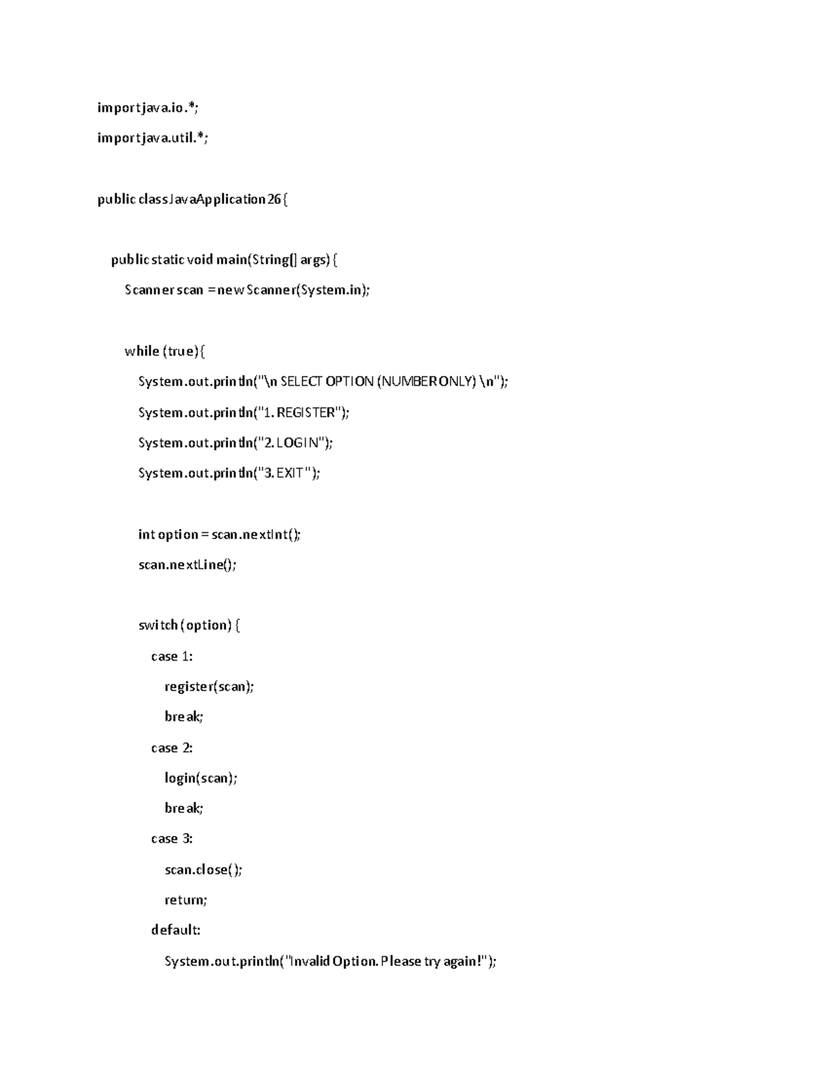 User log-in - Creating a program that handles exception and allows writing and reading in ...