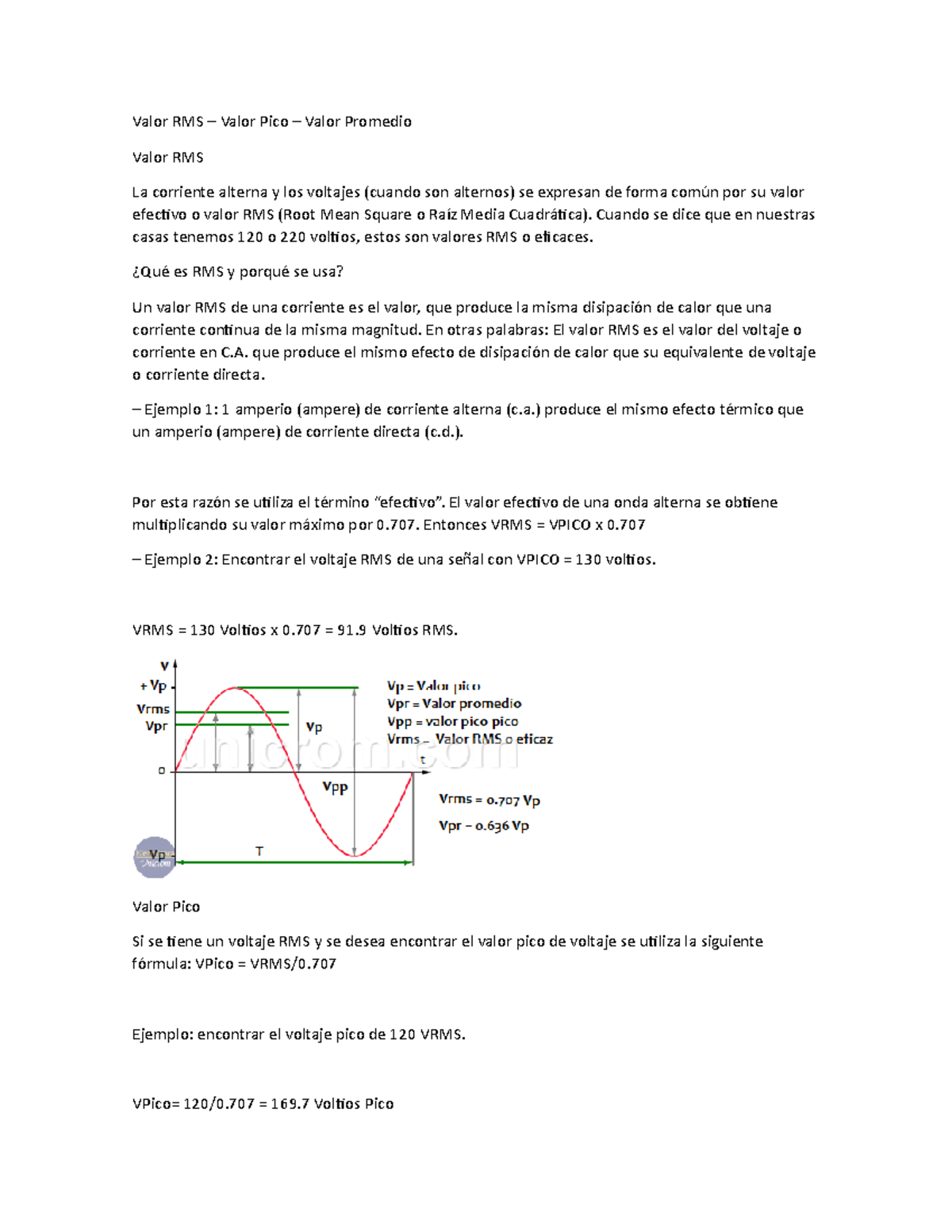 Valor RMS - Qué es Magnitud, Medición, exactitud, presición y ...