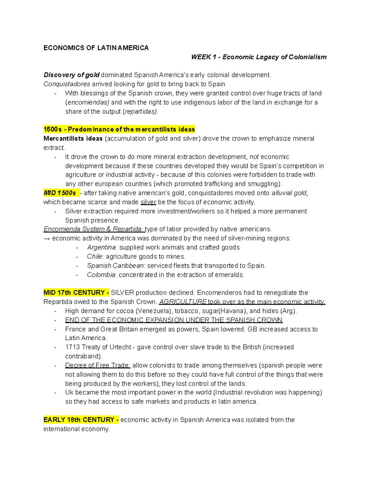 SS446 Economics OF Latin America - Midterm - ECONOMICS OF LATIN AMERICA ...