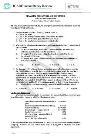 ACC 101 Financial Accounting and Reporting - ACC 101 FINANCIAL ...