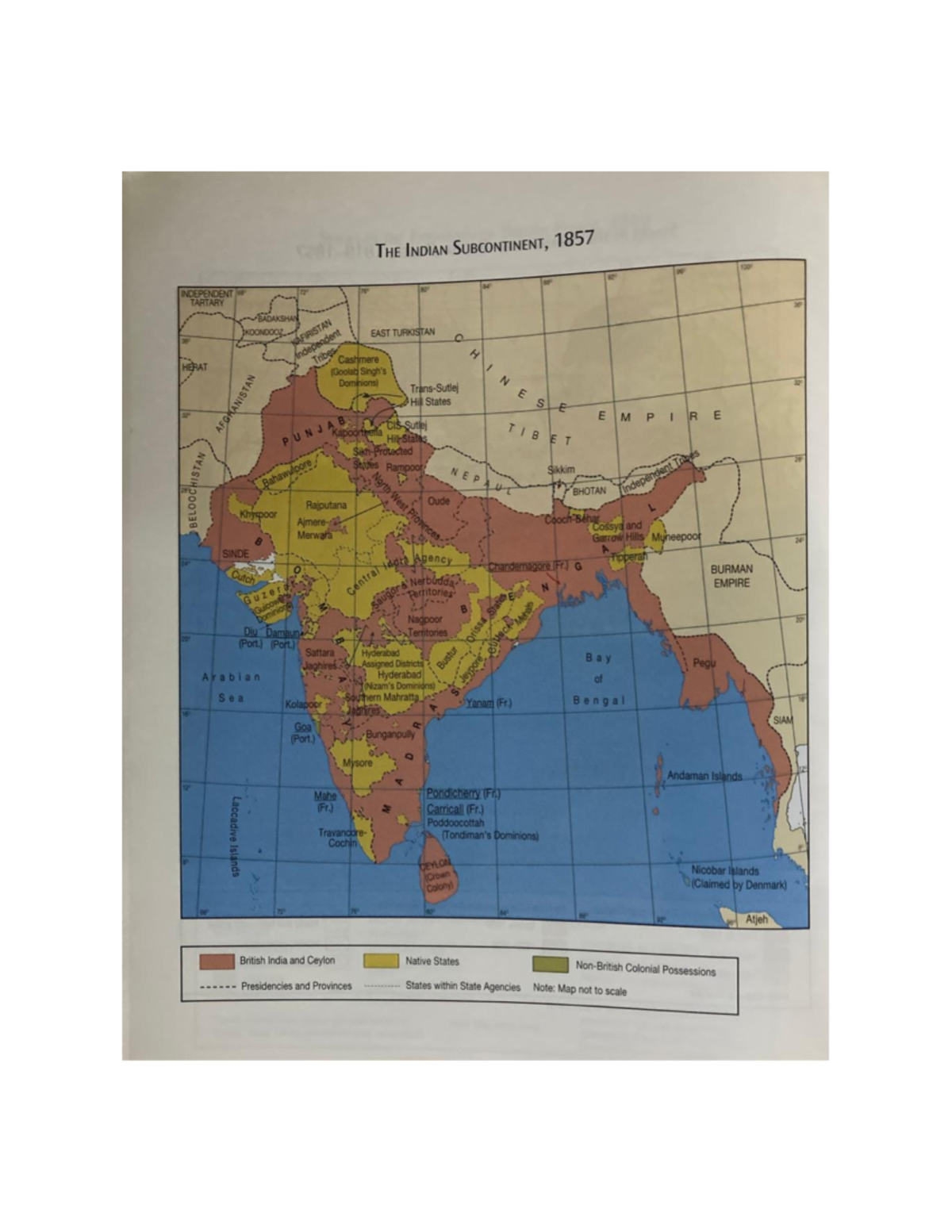 Ok - Okk - THE INDIAN SUBCONTINENT, 1857 100 INDEPENDENT 72 84 88 76 80 ...
