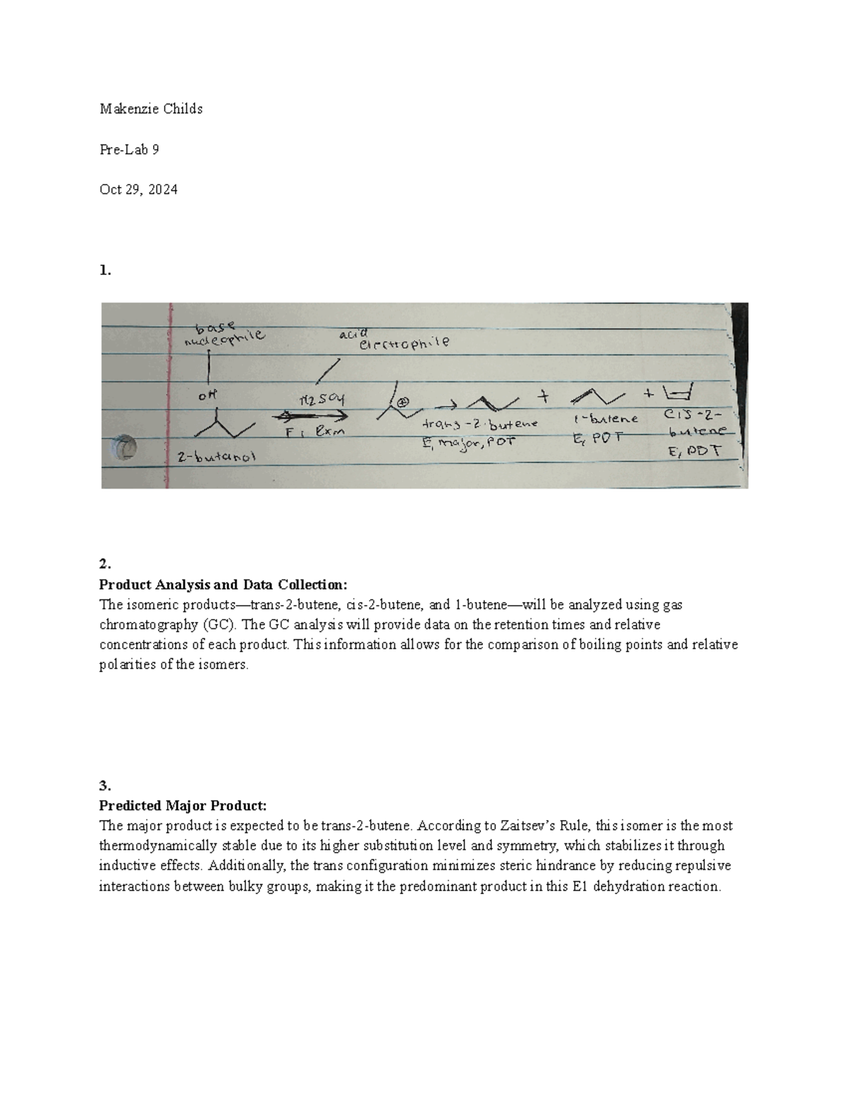 Pre-Lab 9 - Pre Lab for Lab 9 - Makenzie Childs Pre-Lab 9 Oct 29, 2024 ...