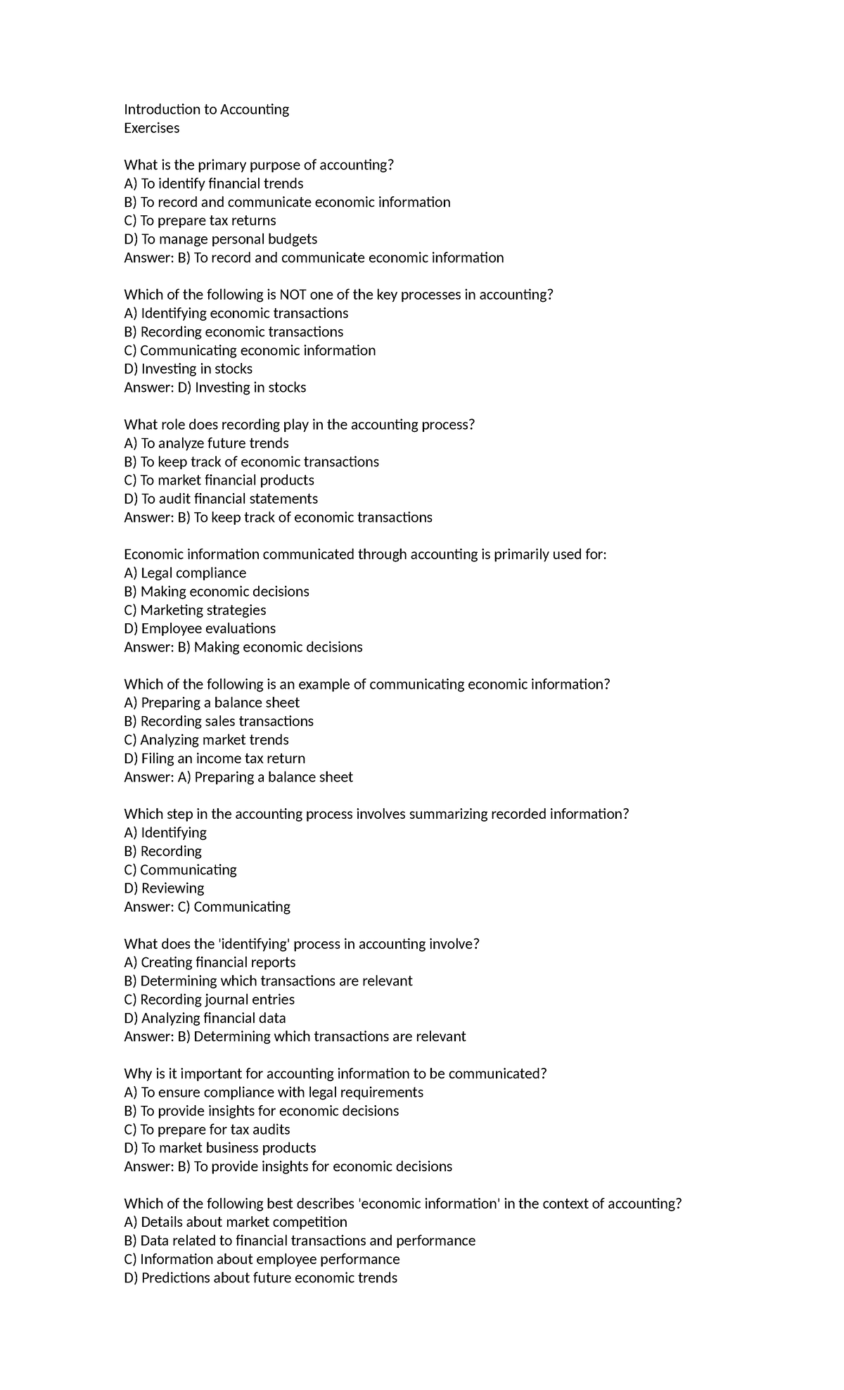 Introduction-to-Accounting-Exercises - Introduction to Accounting ...