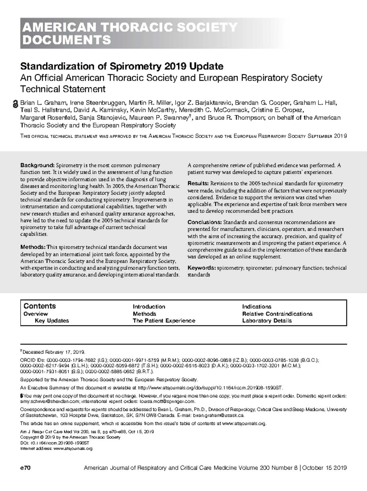 Graham 2019 - Clima - AMERICAN THORACIC SOCIETY DOCUMENTS ...