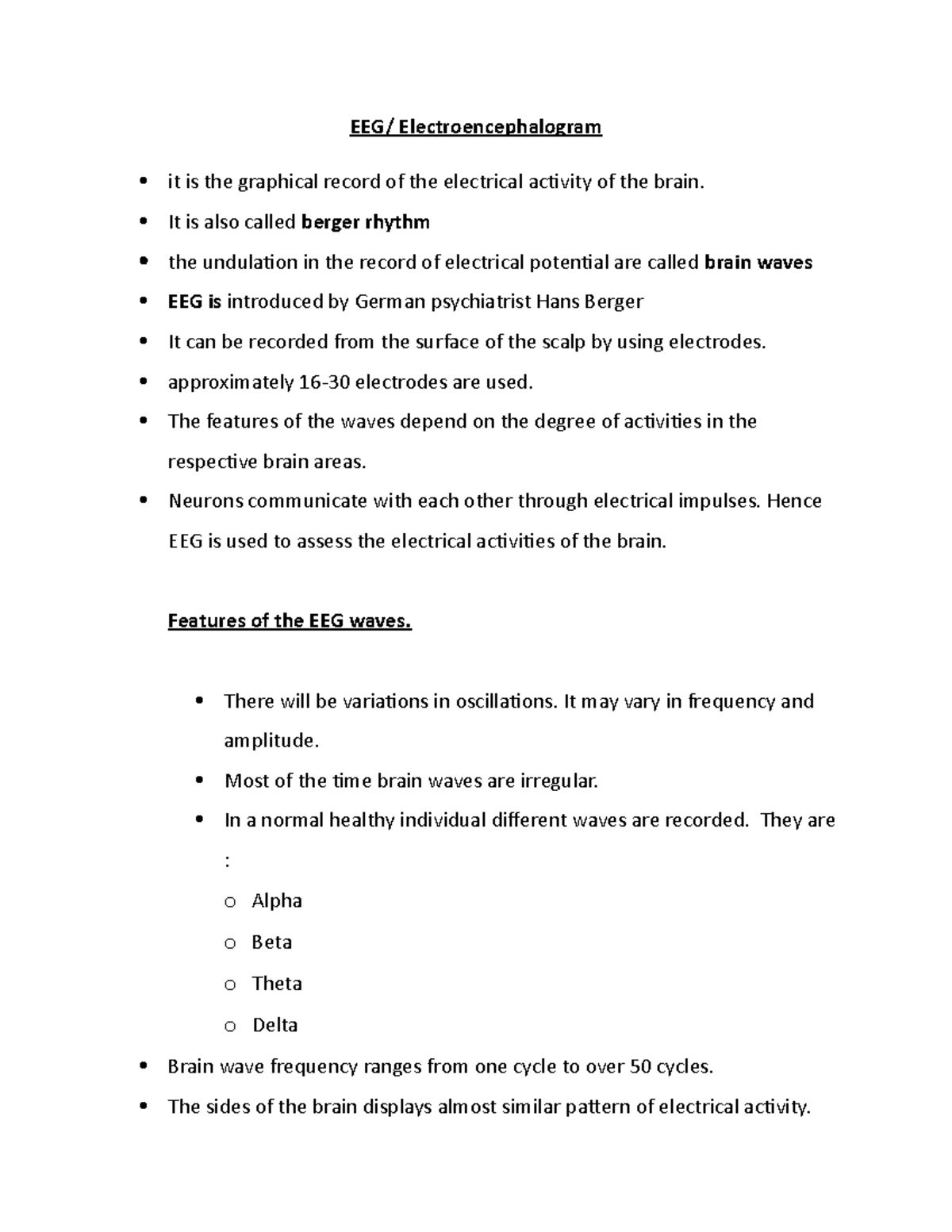 Electro encephalogram - EEG/ Electroencephalogram it is the graphical ...