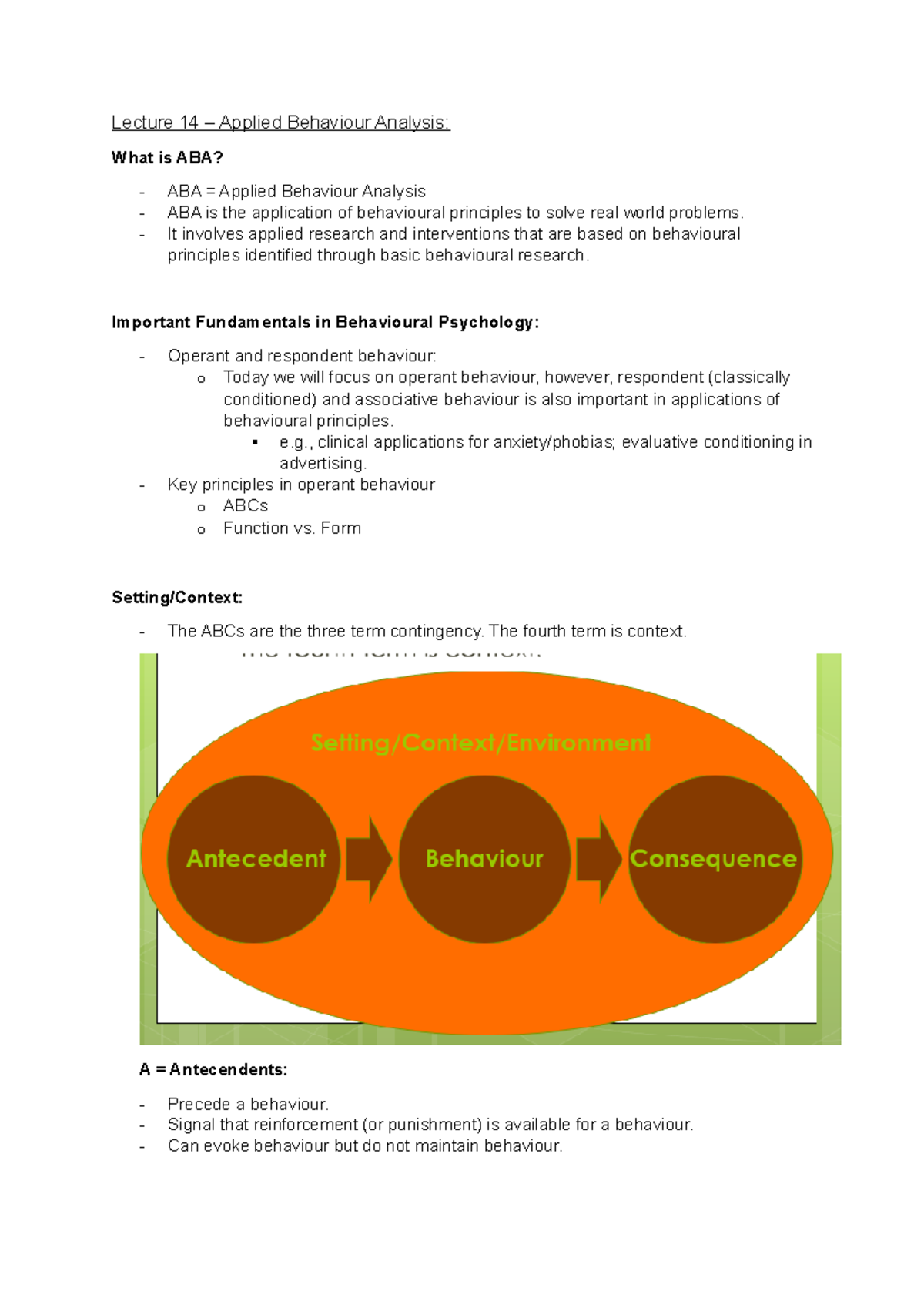 14 Applied Behaviour Analysis Lecture 14 Applied Behaviour 14-applied-behaviour-analysis-lecture-14-applied-behaviour