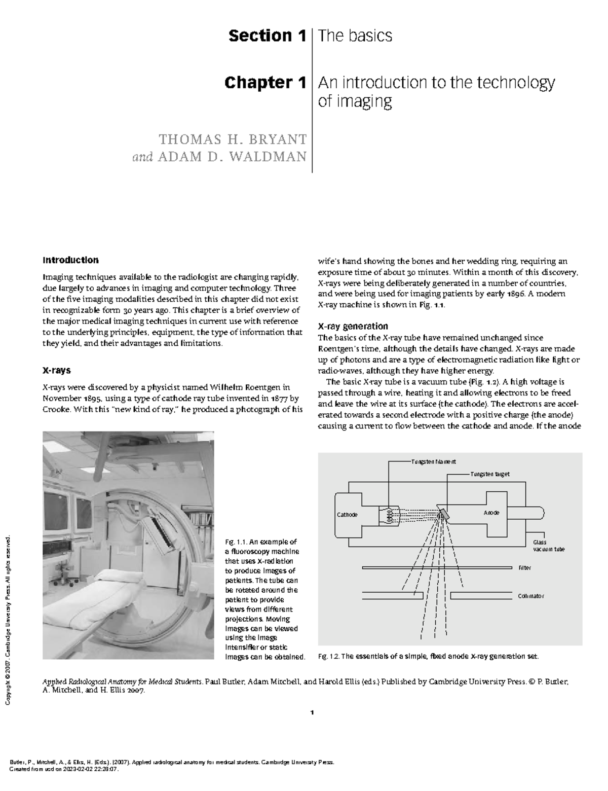 Applied Radiological Anatomy for Medical Students - (Section 1 The ...