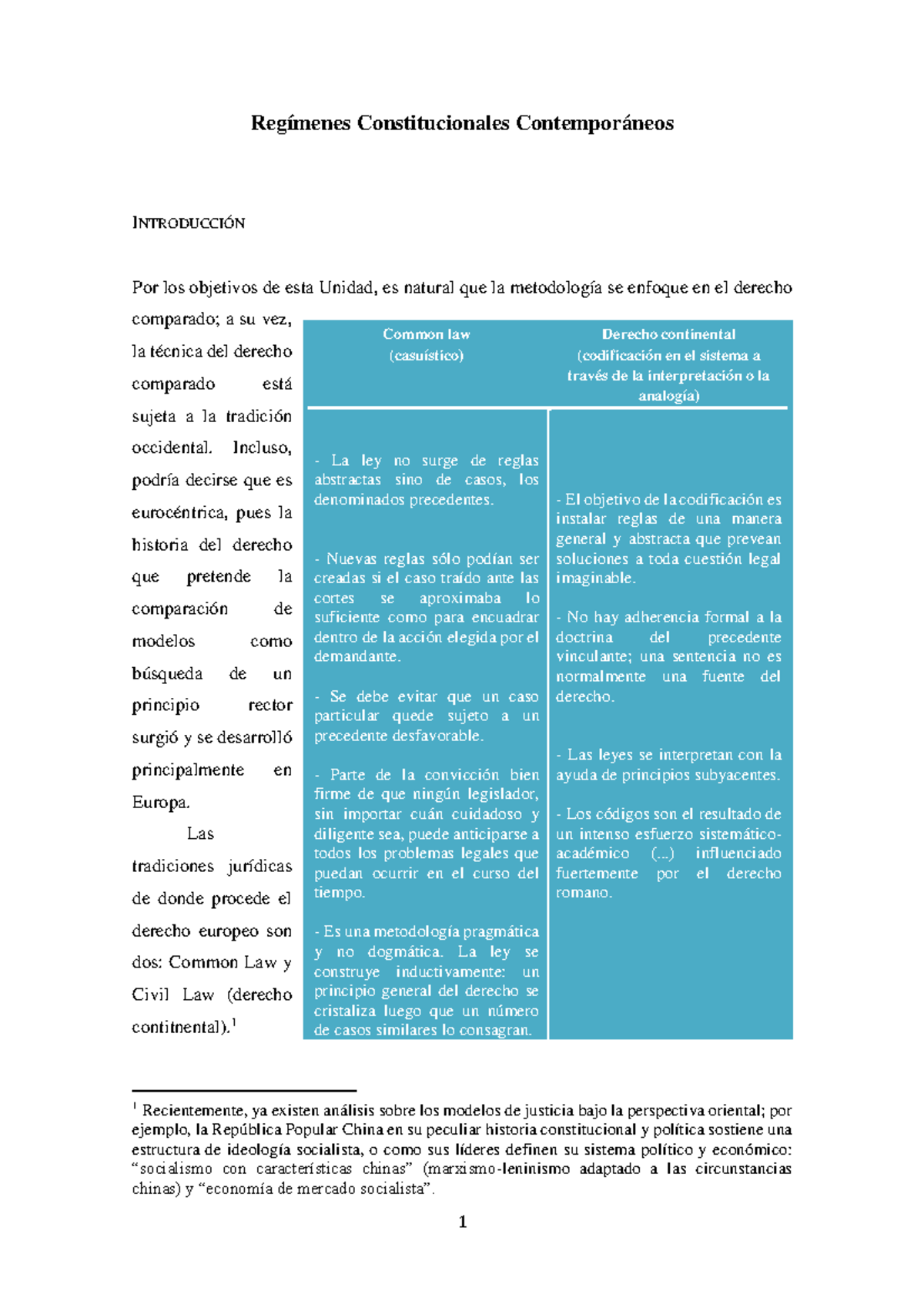 Regímenes Constitucionales Contemporáneos - Regímenes Constitucionales ...