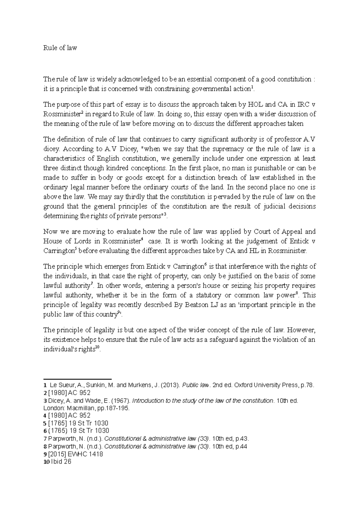 Rule of law - rule of law - Rule of law The rule of law is widely ...