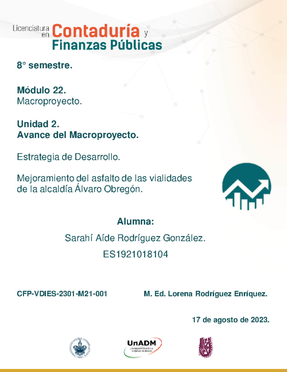 M22 U2 A3 Rodriguez GSA (Estrategia de Desarrollo) - Unida 2. Avance del Macroproyecto ...