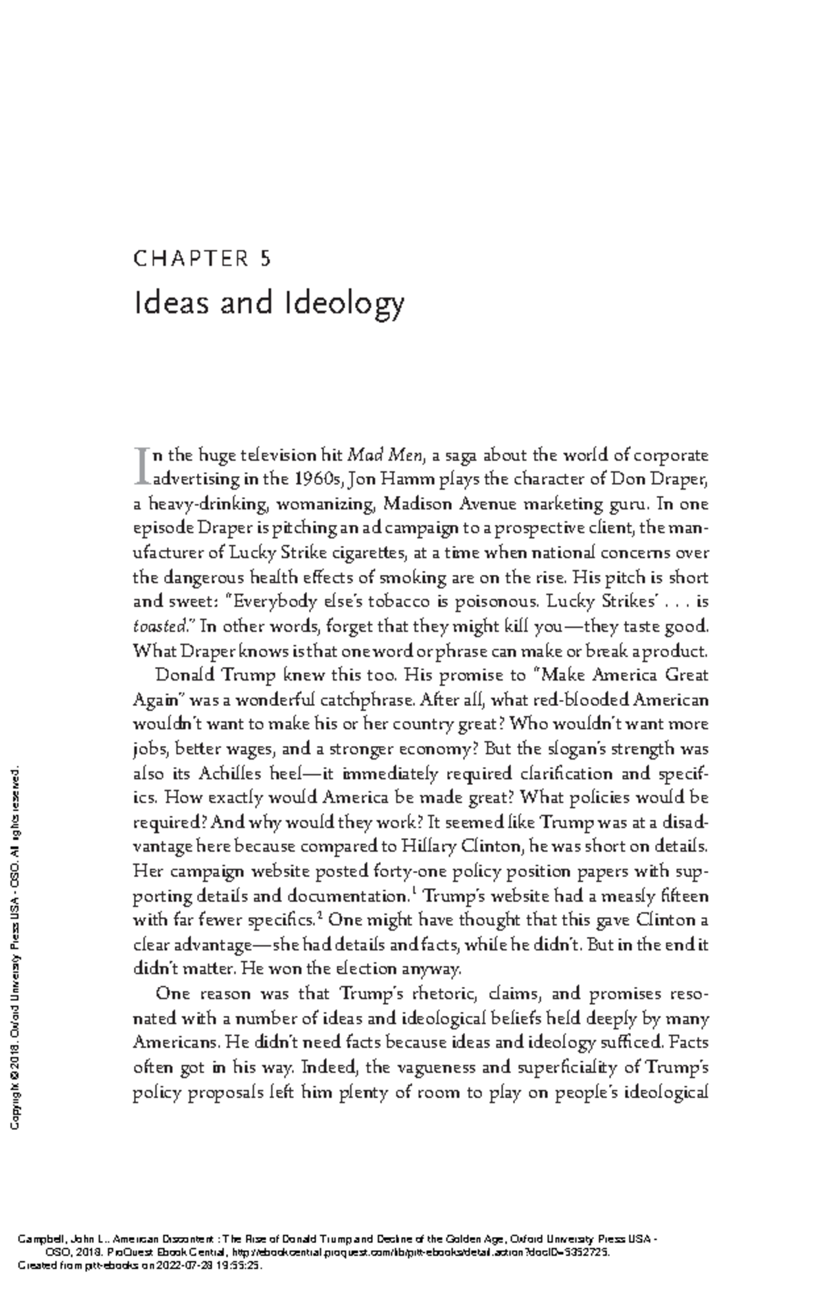 American Discontent The Rise of Donald Trump and D... - (5. Ideas and ...
