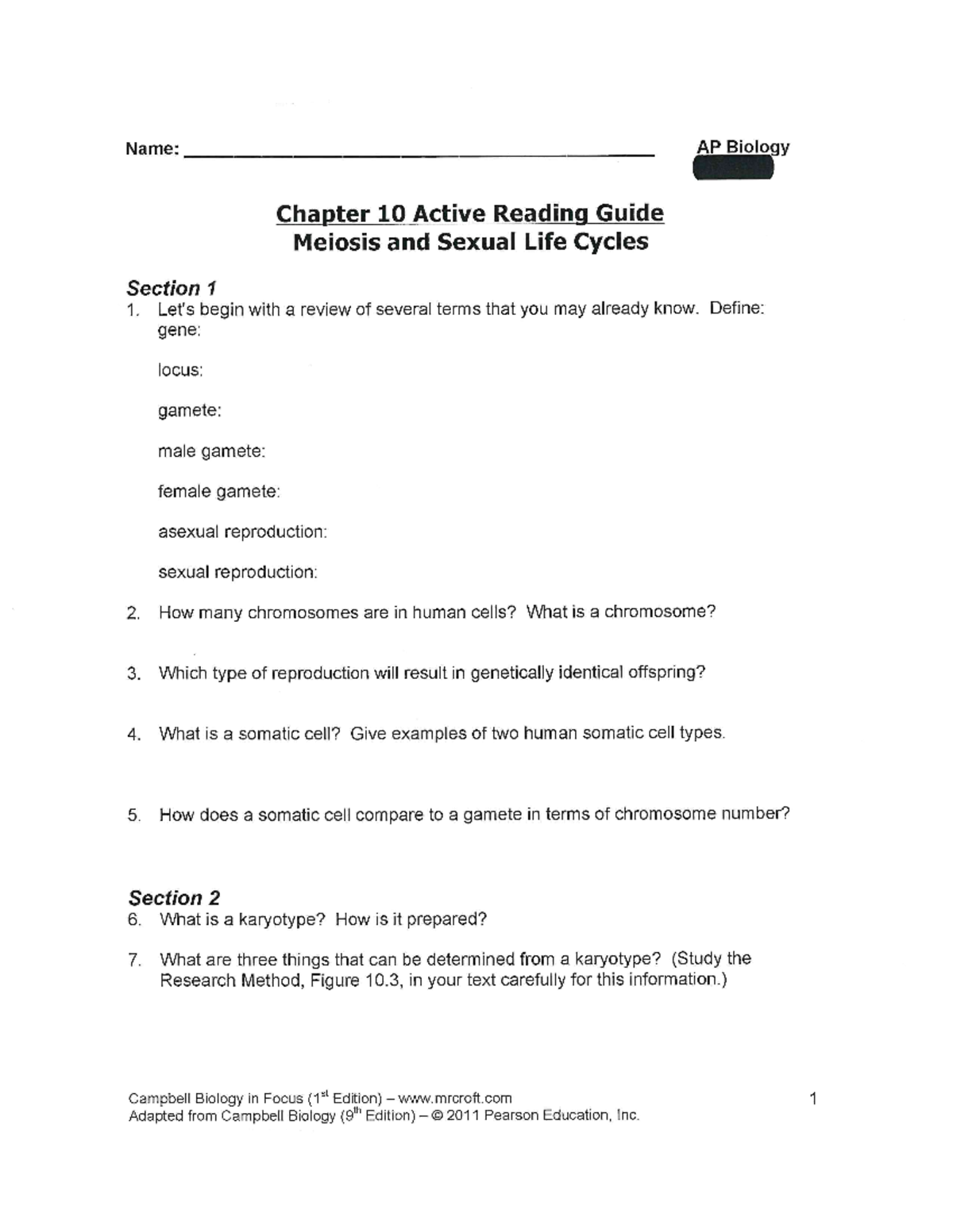 Unit 5 Resources AP Bio - Fundamentals of Biology Lecture Notes for ...