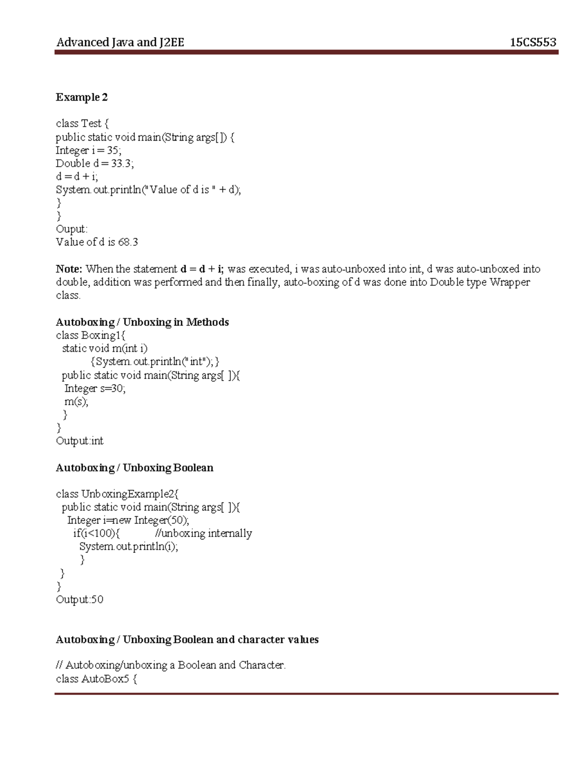 Java Programming Module 1b Example 2 Classtest Publicstaticvoidmainstringargs Integeri