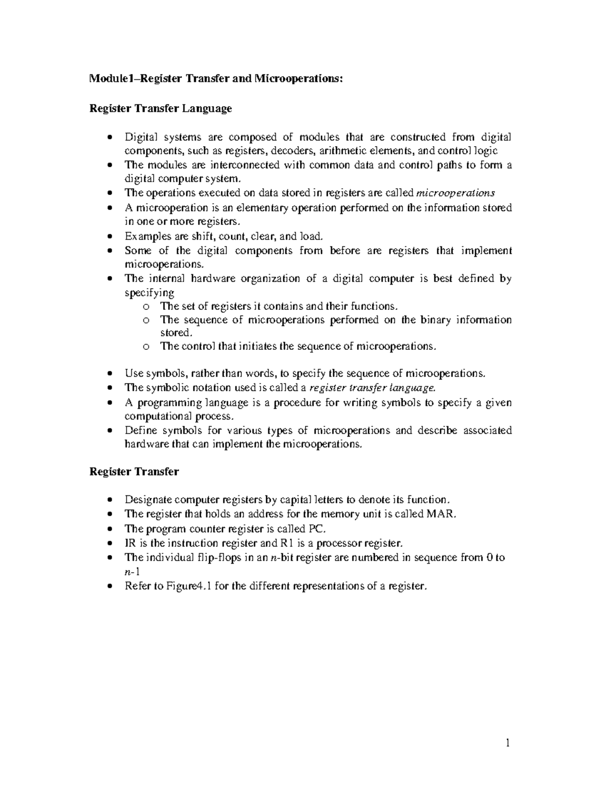 COA Module 1 material - This course qualitatively and quantitatively ...